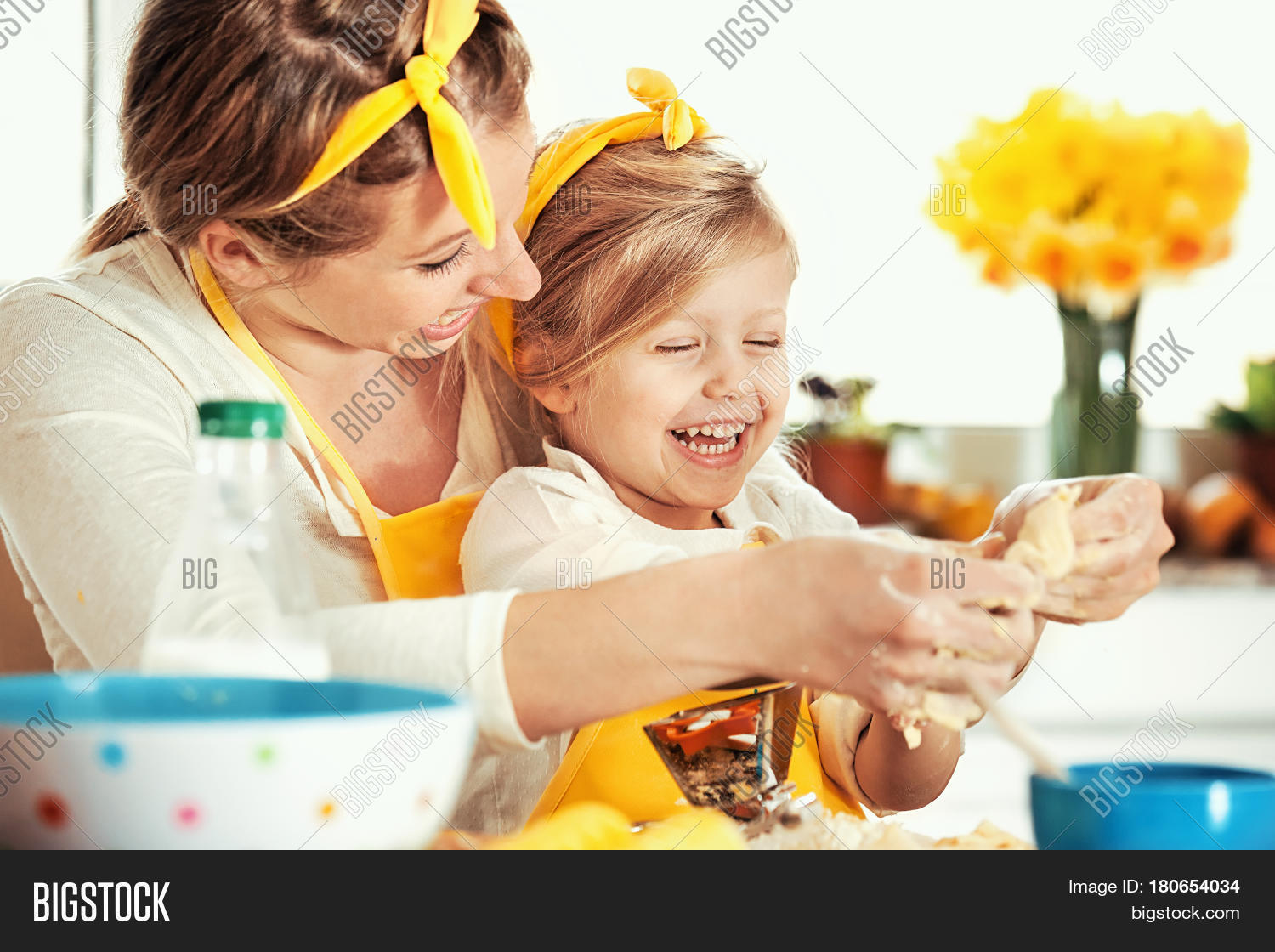 Mum Daughter Baking Image & Photo (Free Trial) | Bigstock