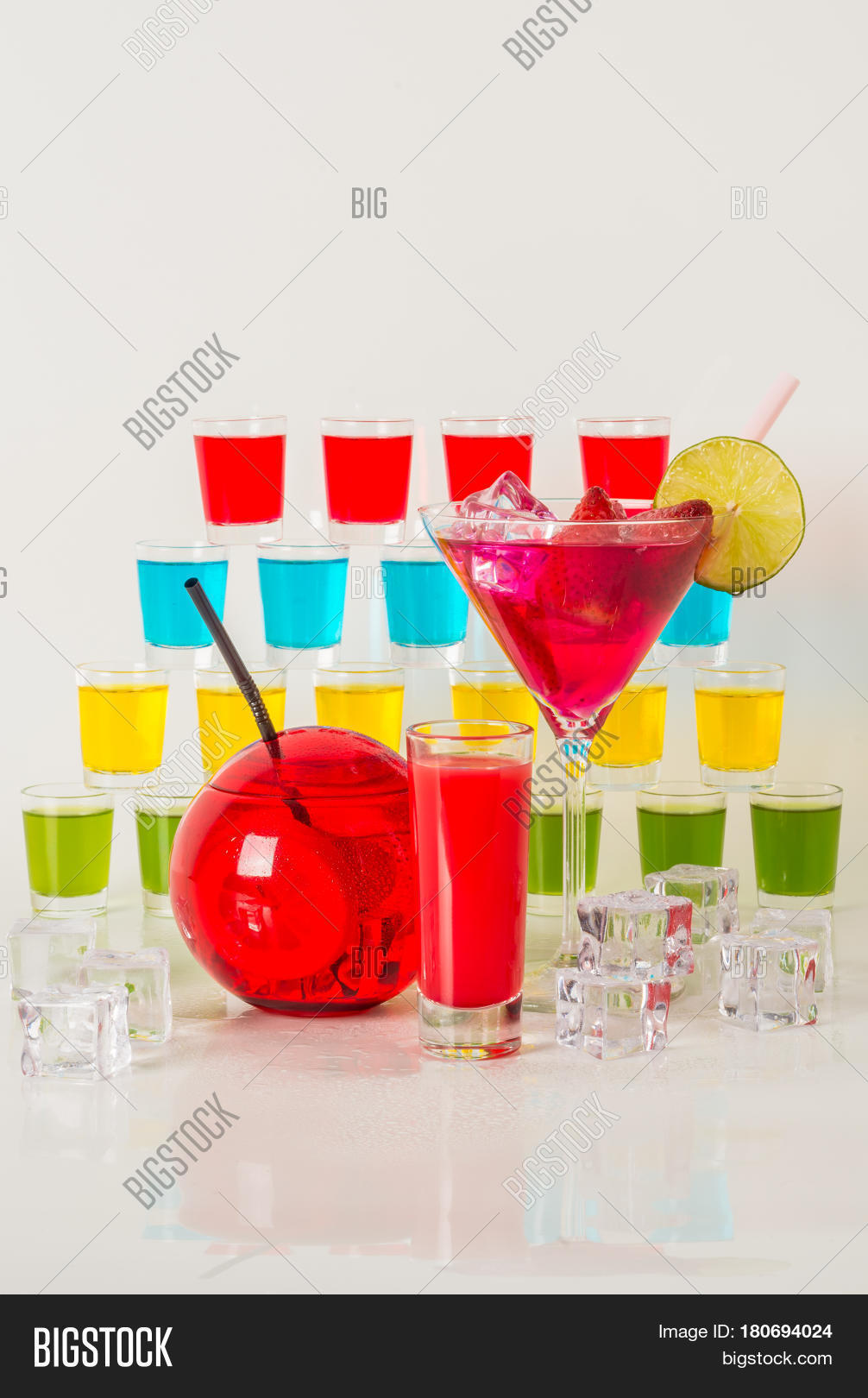 Colorful Set Drinks, Image & Photo (Free Trial) | Bigstock