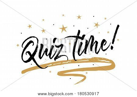 Quiz Time Card, Vector & Photo (Free Trial) | Bigstock