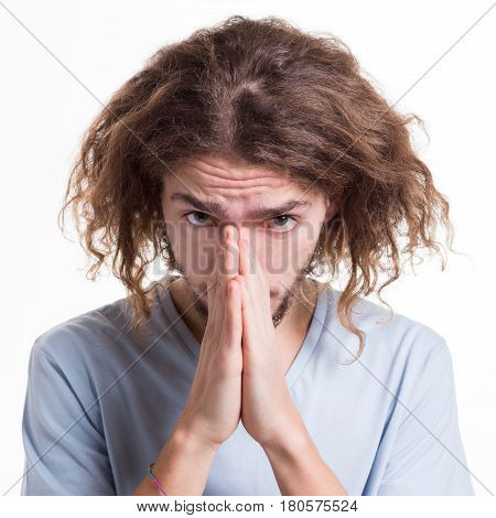 Portrait Hopeful Man Image & Photo (Free Trial) | Bigstock