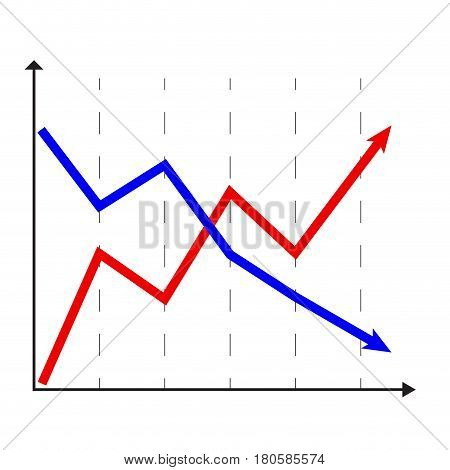 Rise Fall Chart. Vector & Photo (Free Trial) | Bigstock