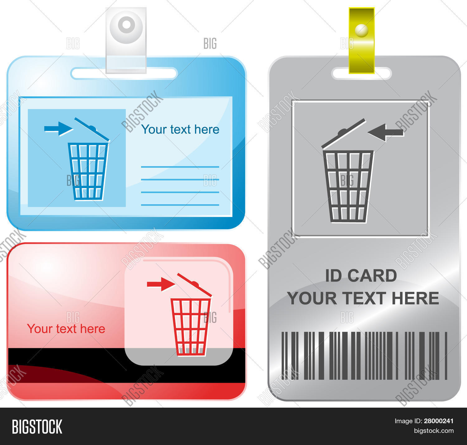 Recycling Bin. Vector Vector & Photo (Free Trial) | Bigstock