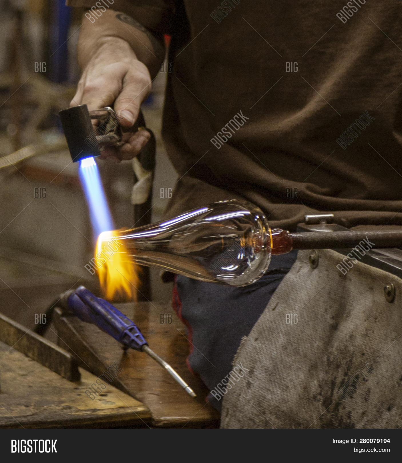 Glass Blowing Artist Image & Photo (Free Trial) | Bigstock