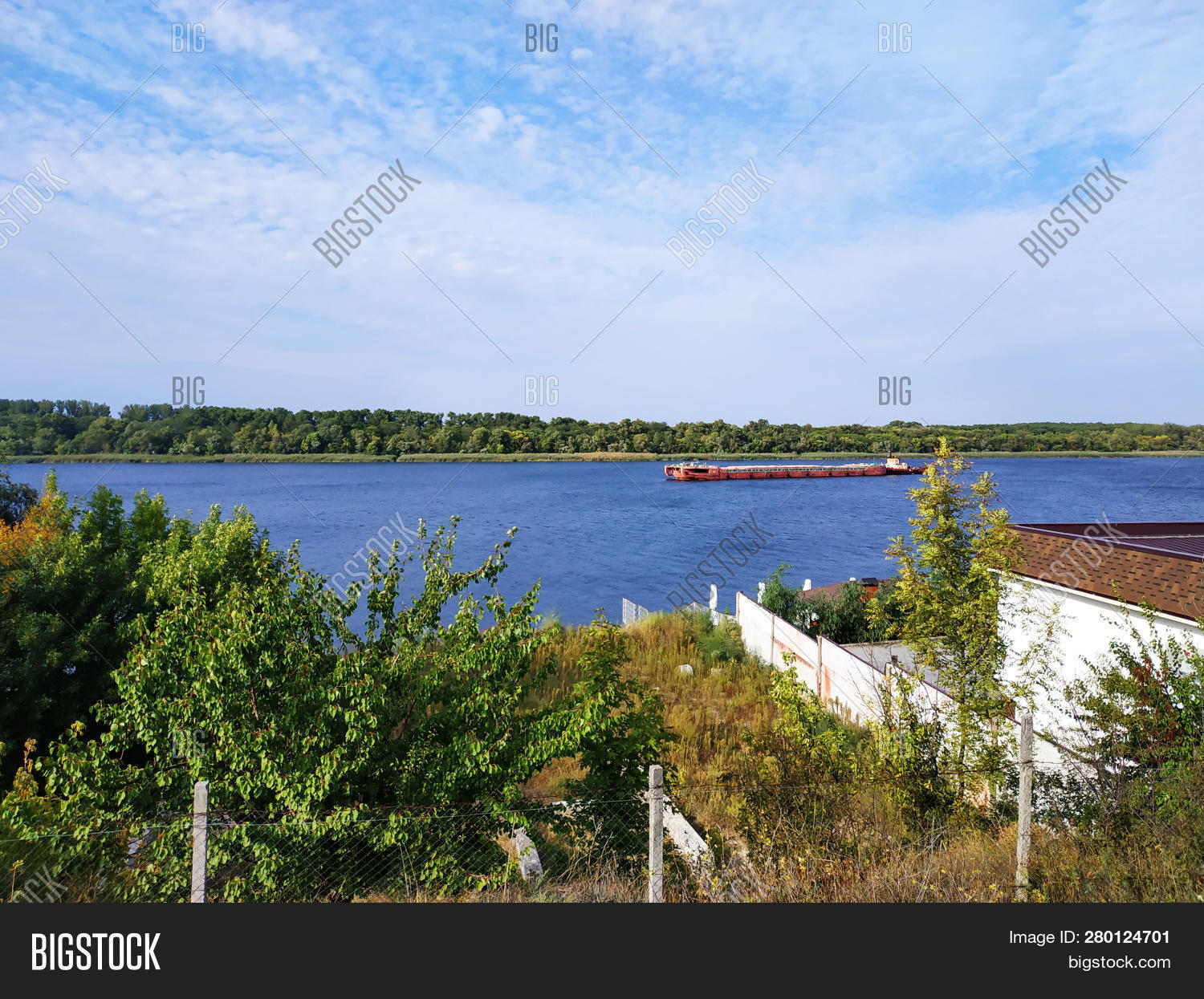 Old Barge On River. Image & Photo (Free Trial) | Bigstock