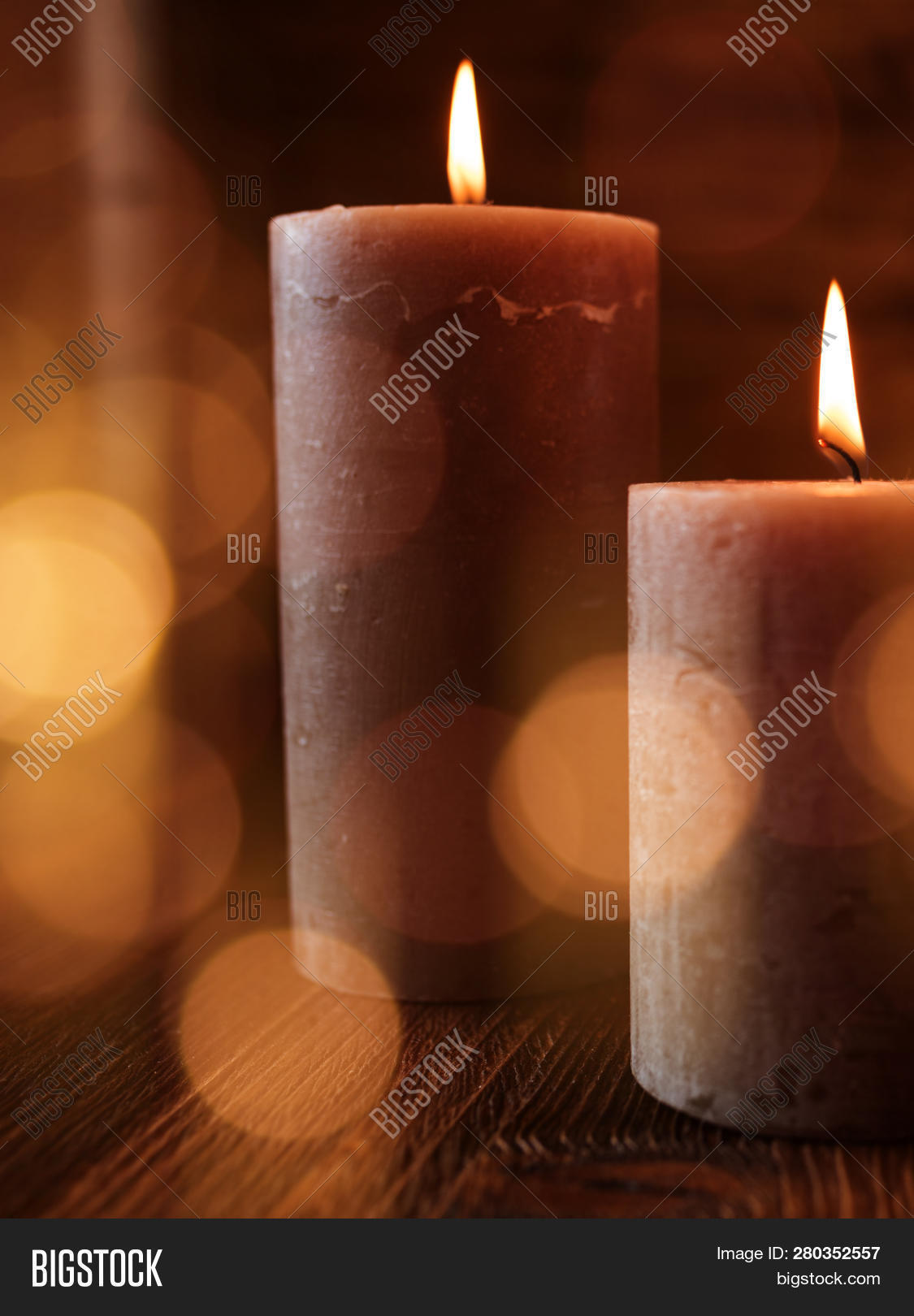 Two Burning Candles Image & Photo (Free Trial) | Bigstock