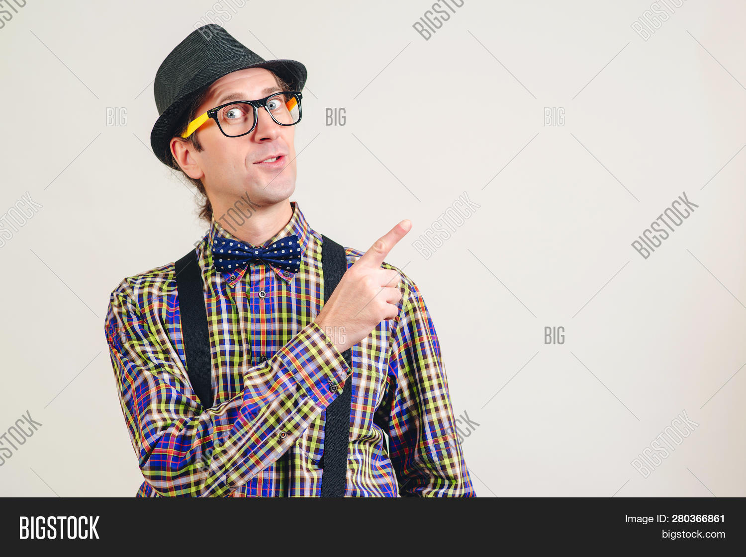 Funny Nerd Pointing Image & Photo (Free Trial) | Bigstock