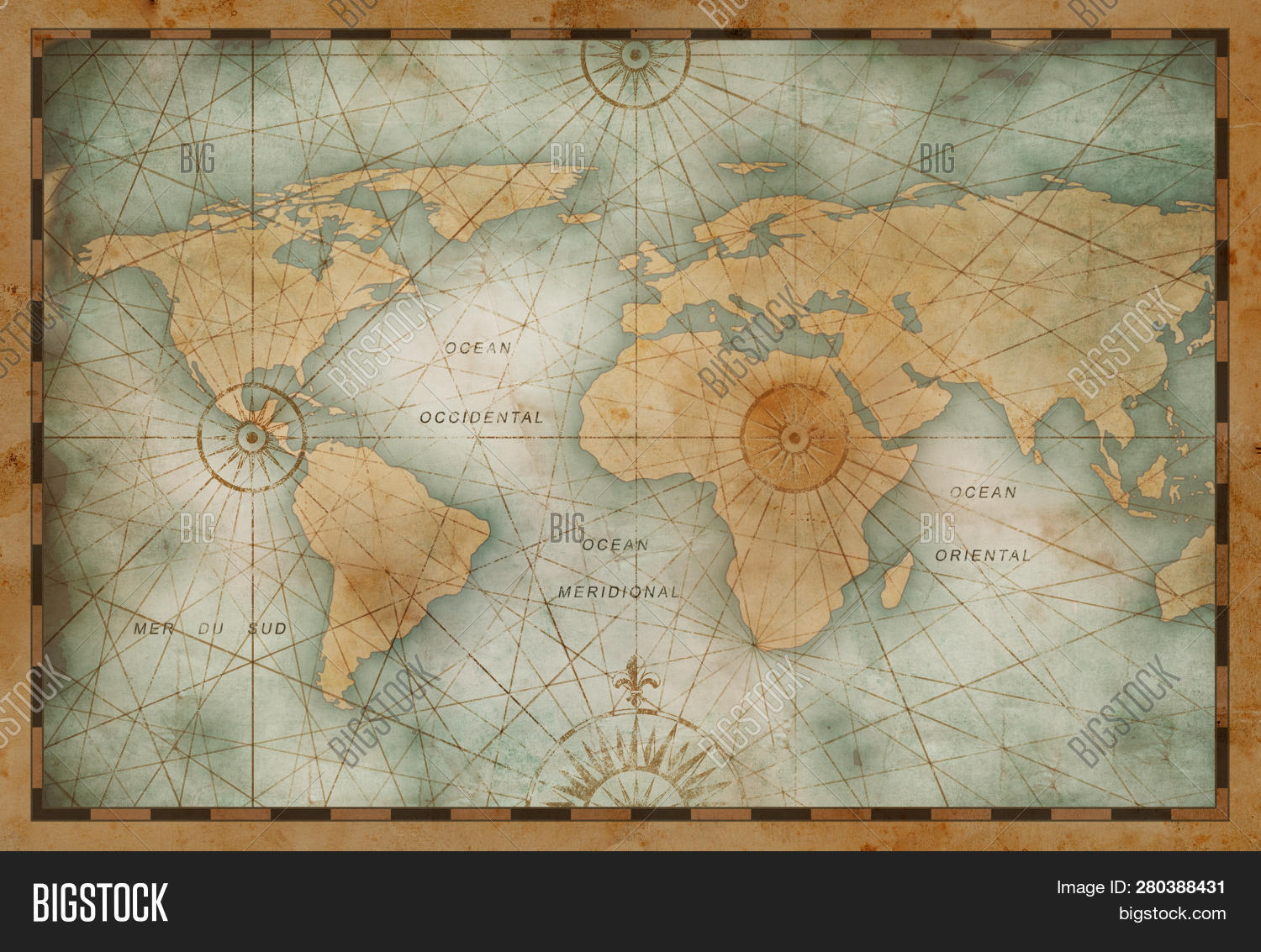 Vintage Color World Image & Photo (Free Trial) | Bigstock