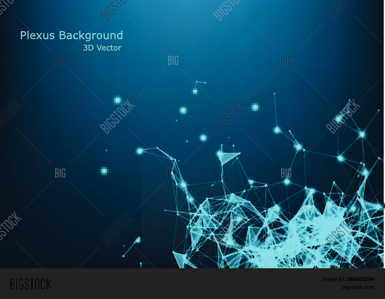 3D Vector Plexus Like Vector & Photo (Free Trial) | Bigstock