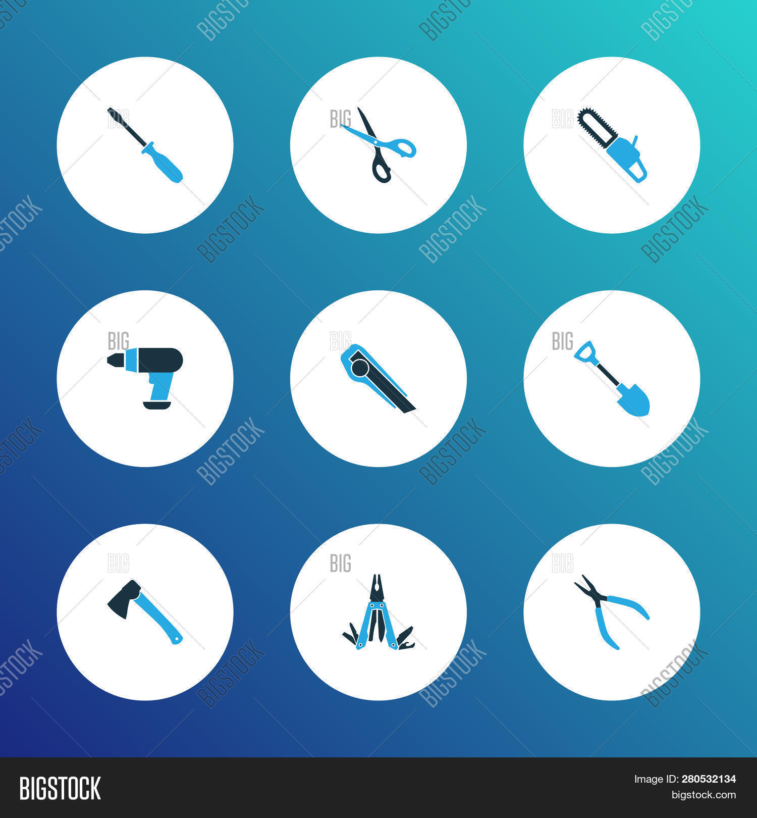 Handtools Icons Image & Photo (Free Trial) | Bigstock