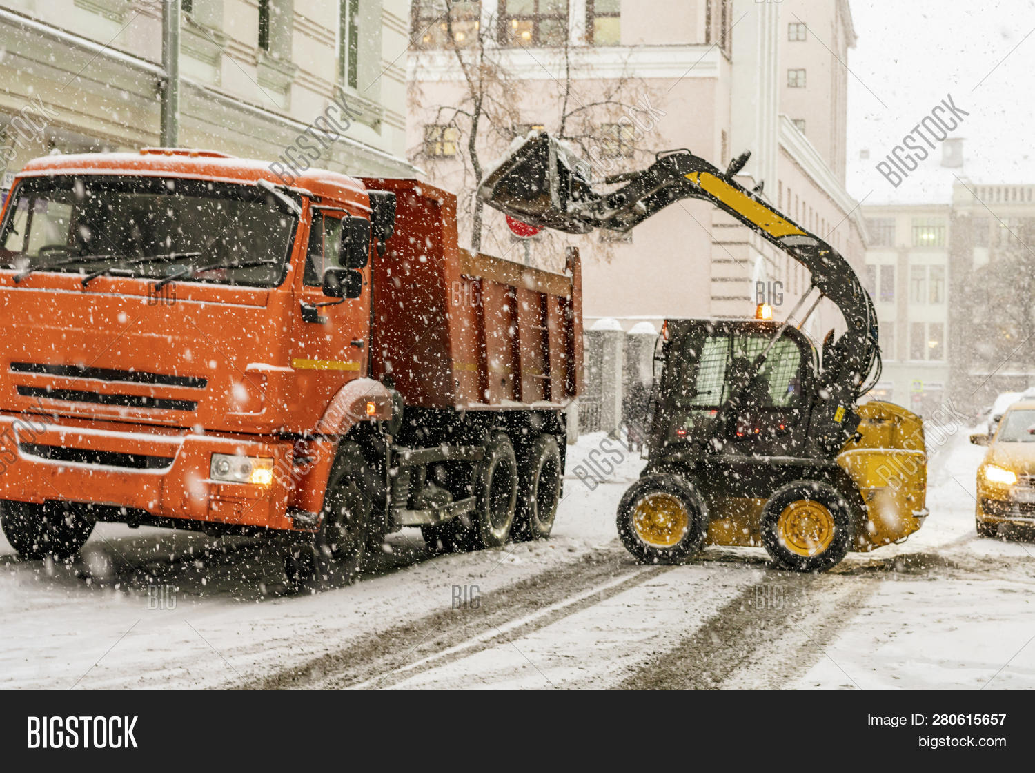 Excavator Load Snow Image & Photo (Free Trial) | Bigstock