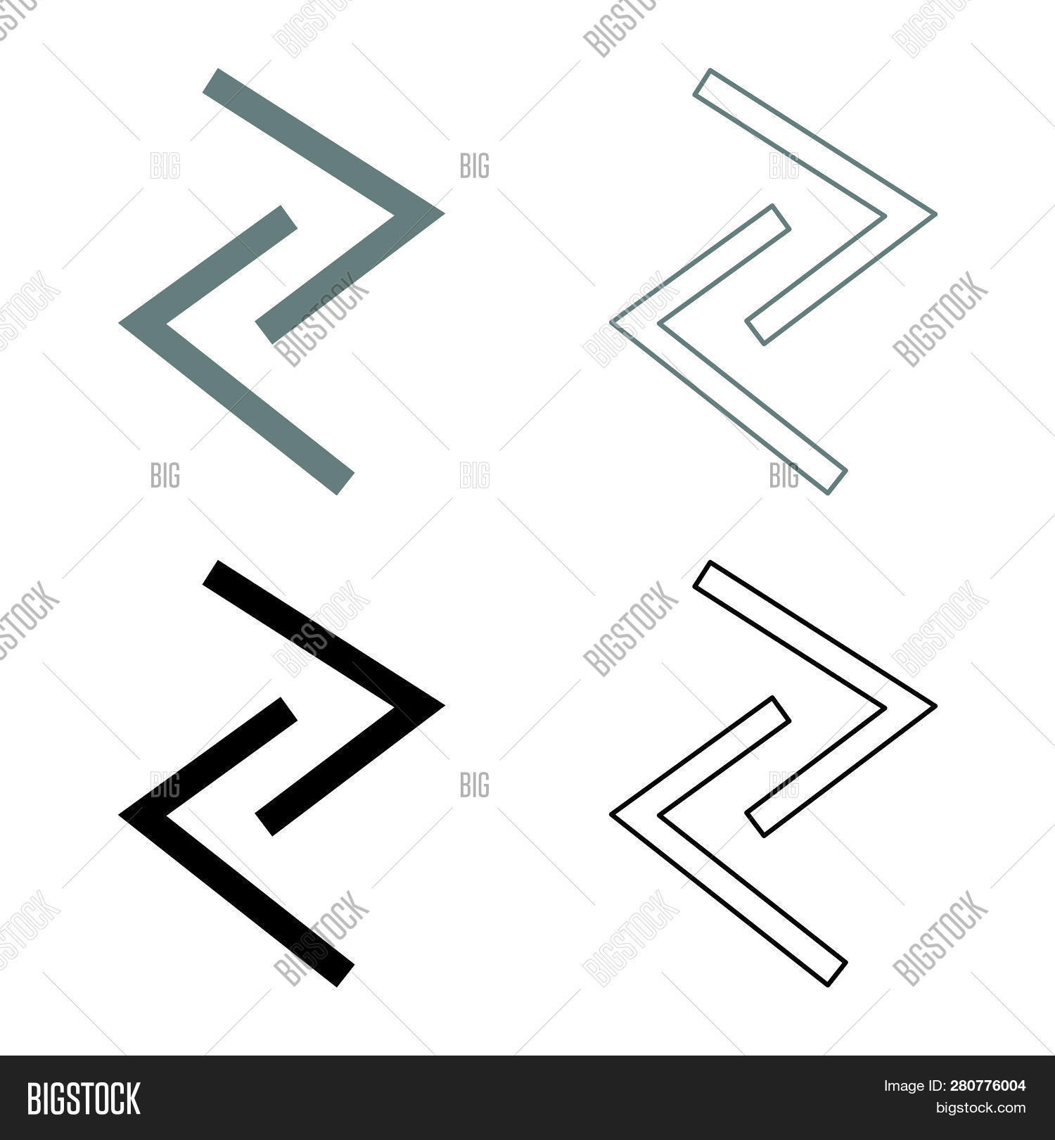 Jera Rune Year Yeild Vector & Photo (Free Trial) | Bigstock