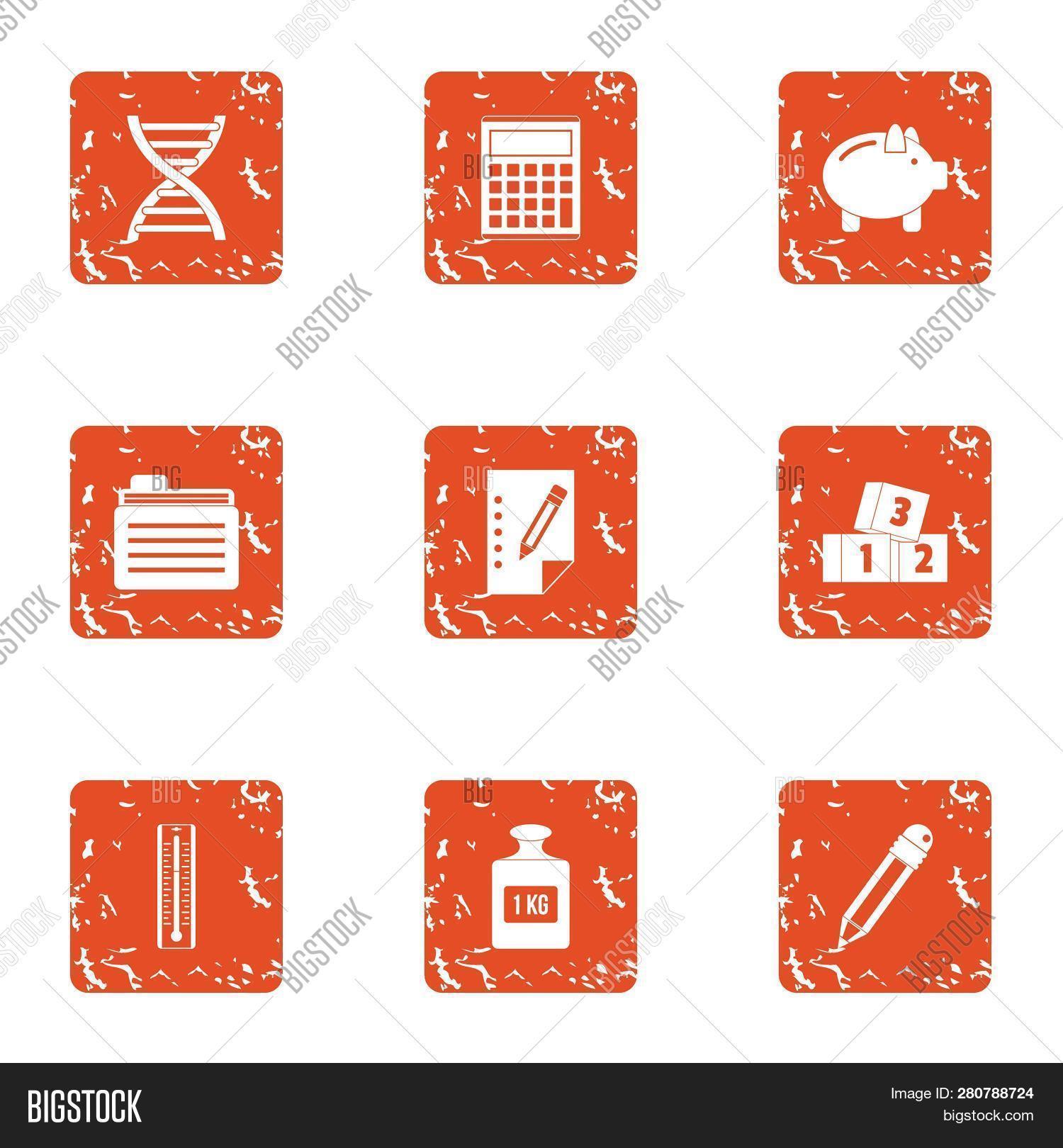 Estimation Icons Set. Image & Photo (Free Trial) | Bigstock