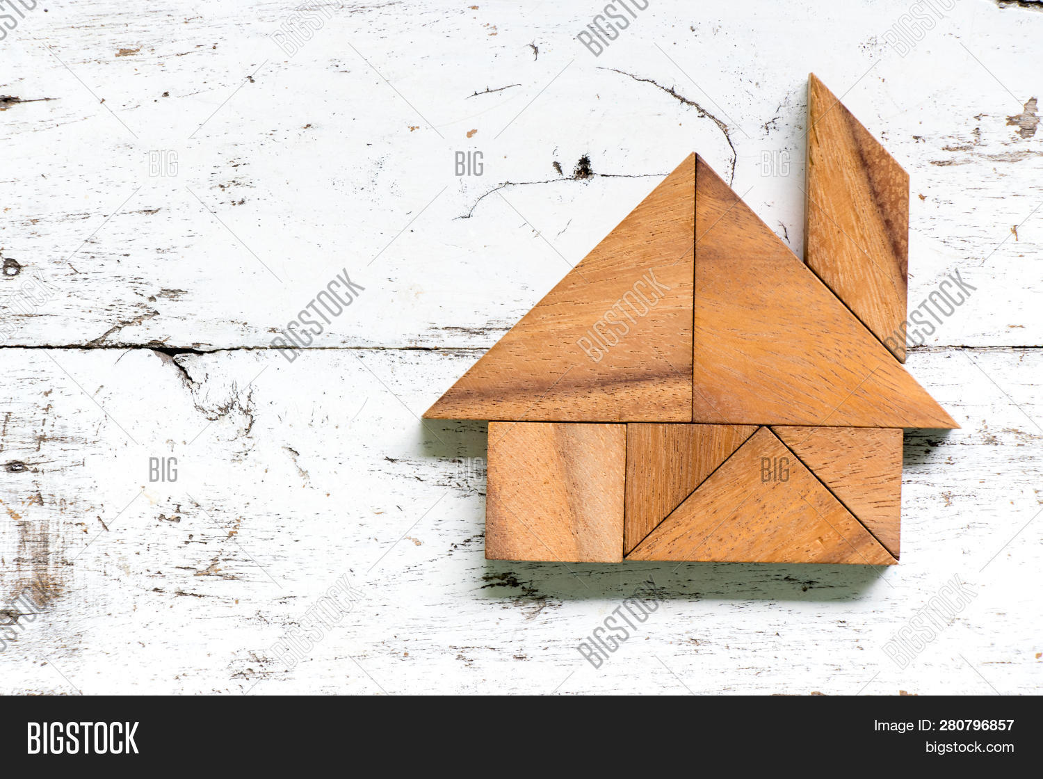 Tangram Puzzle Home Image & Photo (Free Trial) | Bigstock
