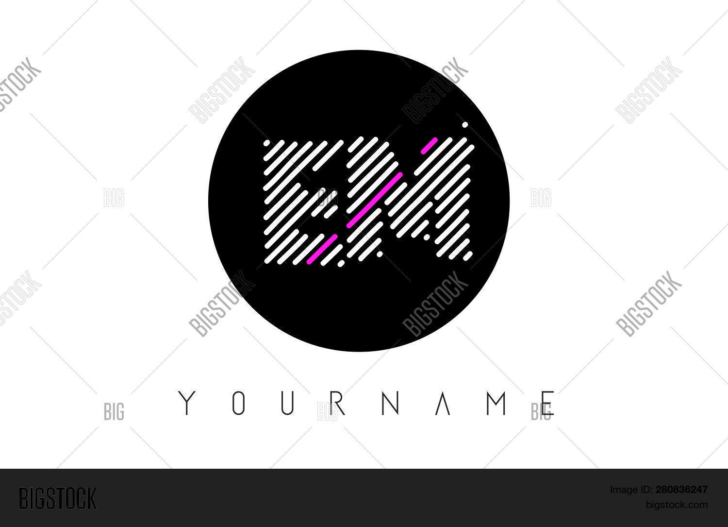 Em Letter Logo Design Vector & Photo (Free Trial) | Bigstock