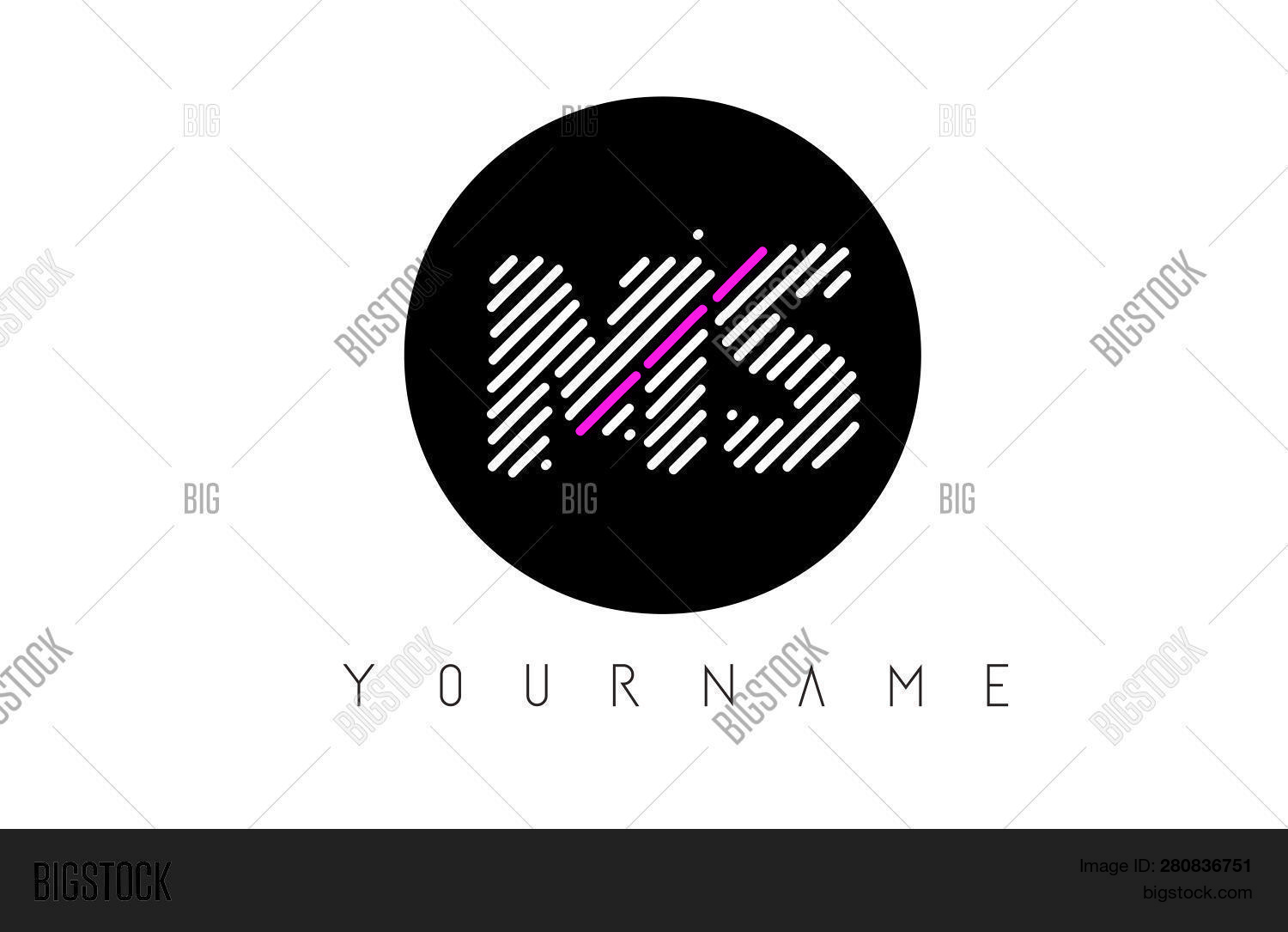Ms Letter Logo Design Vector & Photo (Free Trial) | Bigstock
