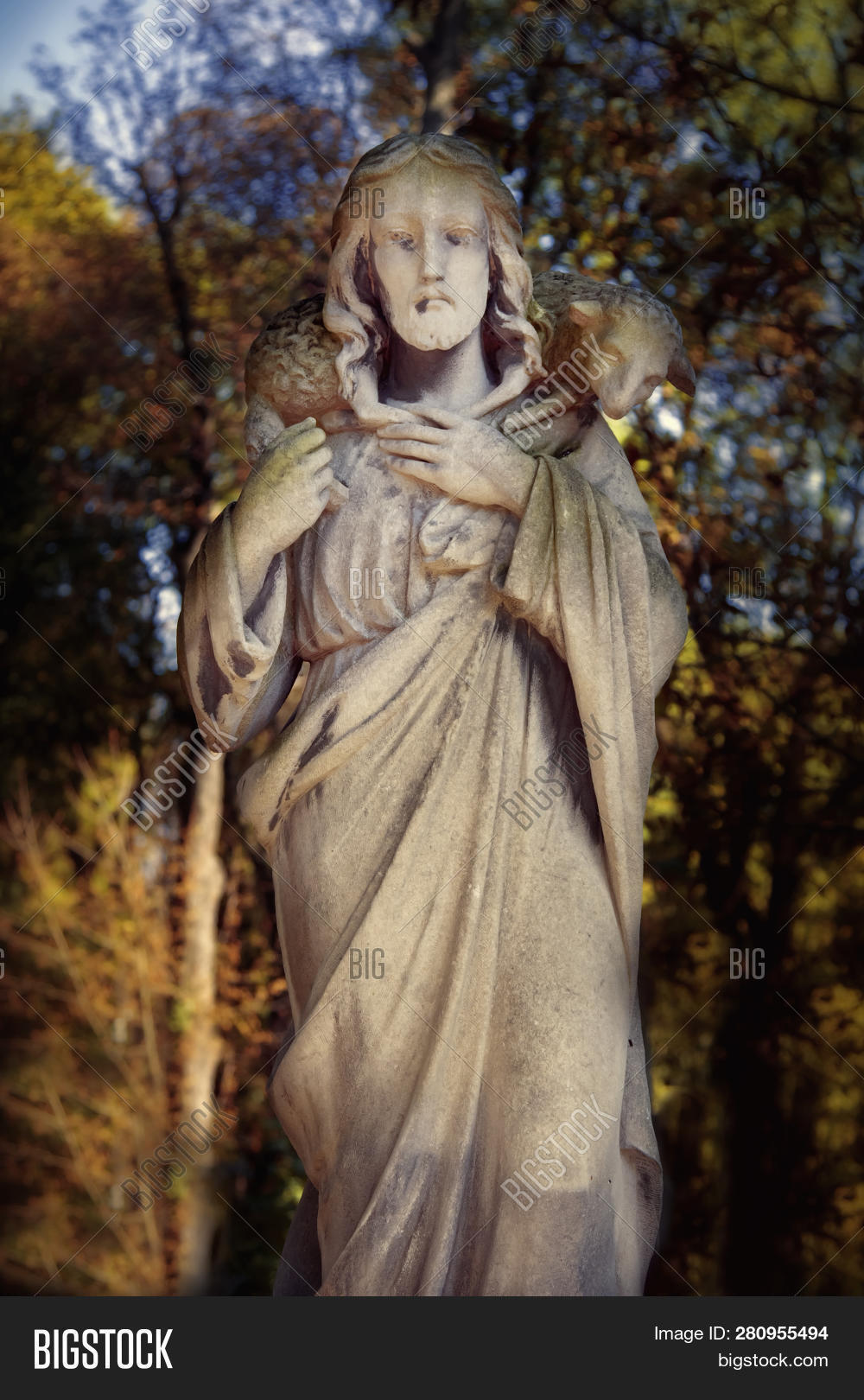 Ancient Statue Jesus Image & Photo (Free Trial) | Bigstock