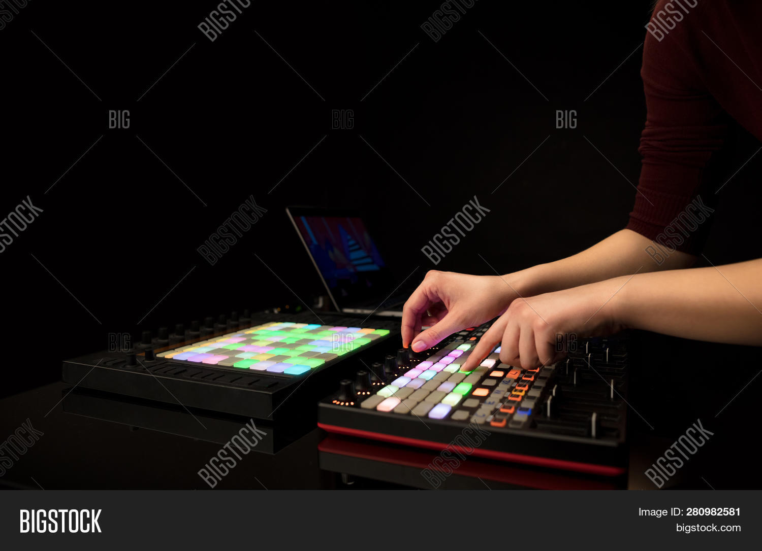 Dj Hand Remixing Music Image & Photo (Free Trial) | Bigstock