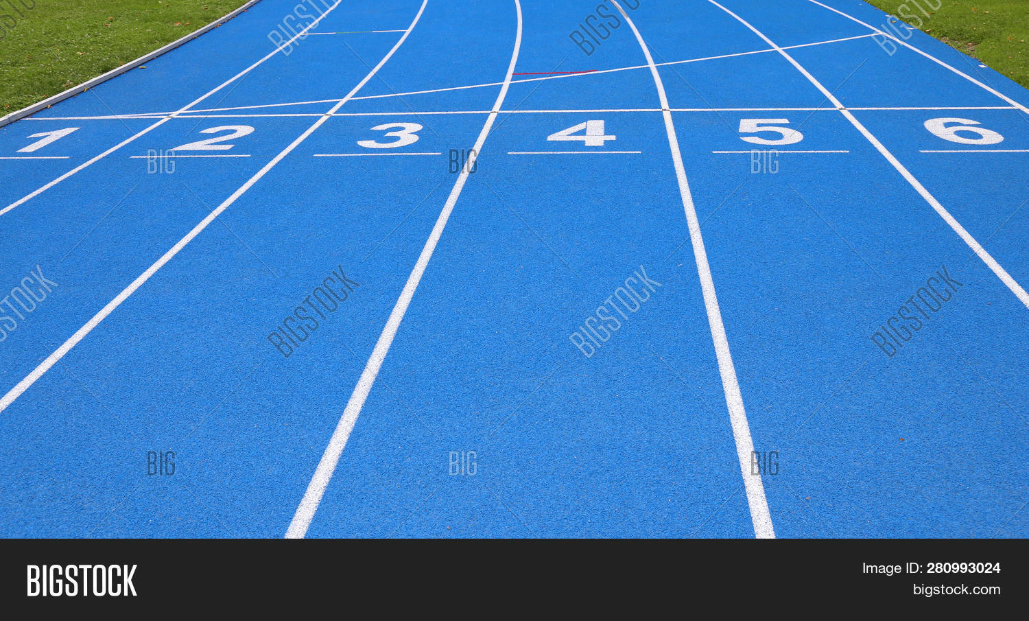 Lanes Blue Athletic Image & Photo (Free Trial) | Bigstock