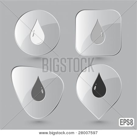 Drop. Glass Buttons. Vector & Photo (Free Trial) | Bigstock