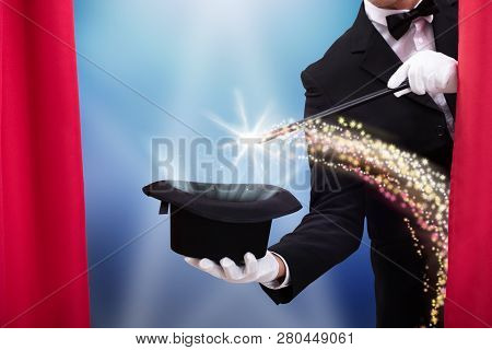 Magician Doing Magic Image & Photo (Free Trial) | Bigstock