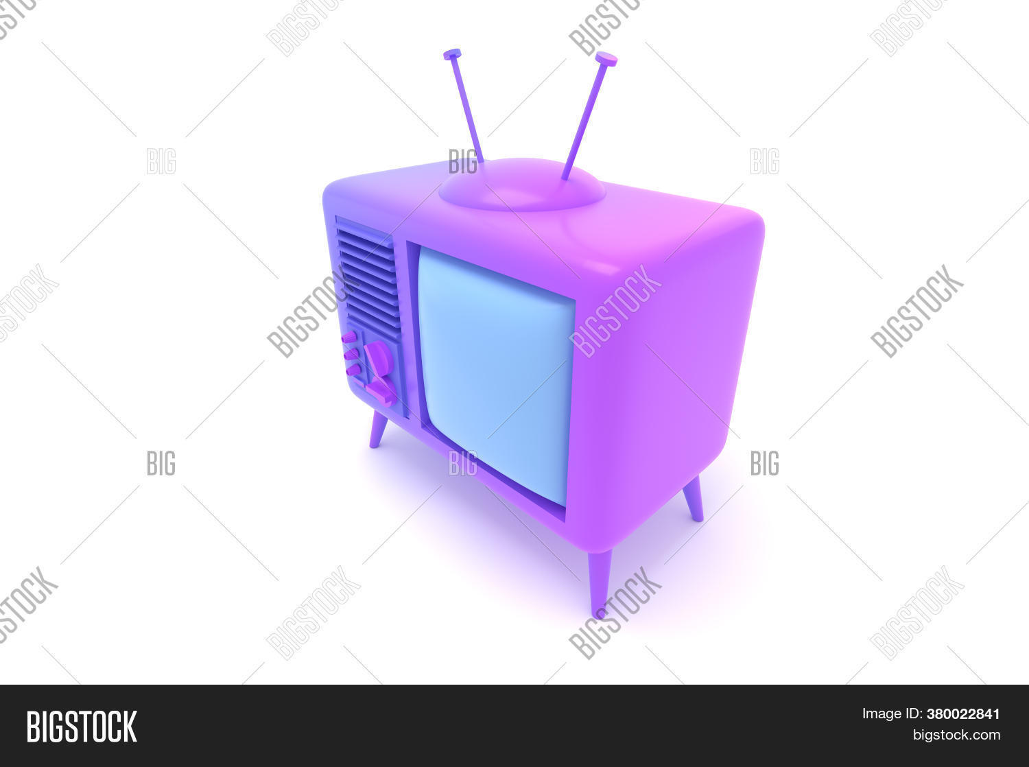 Tv Set 3d Render Image & Photo (Free Trial) | Bigstock