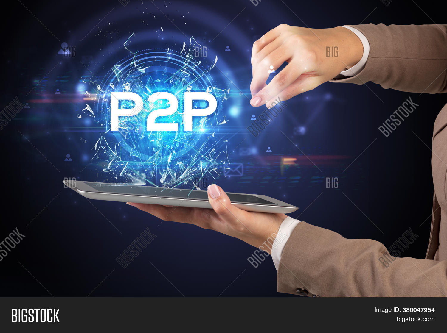 Close- Touchscreen P2P Image & Photo (Free Trial) | Bigstock