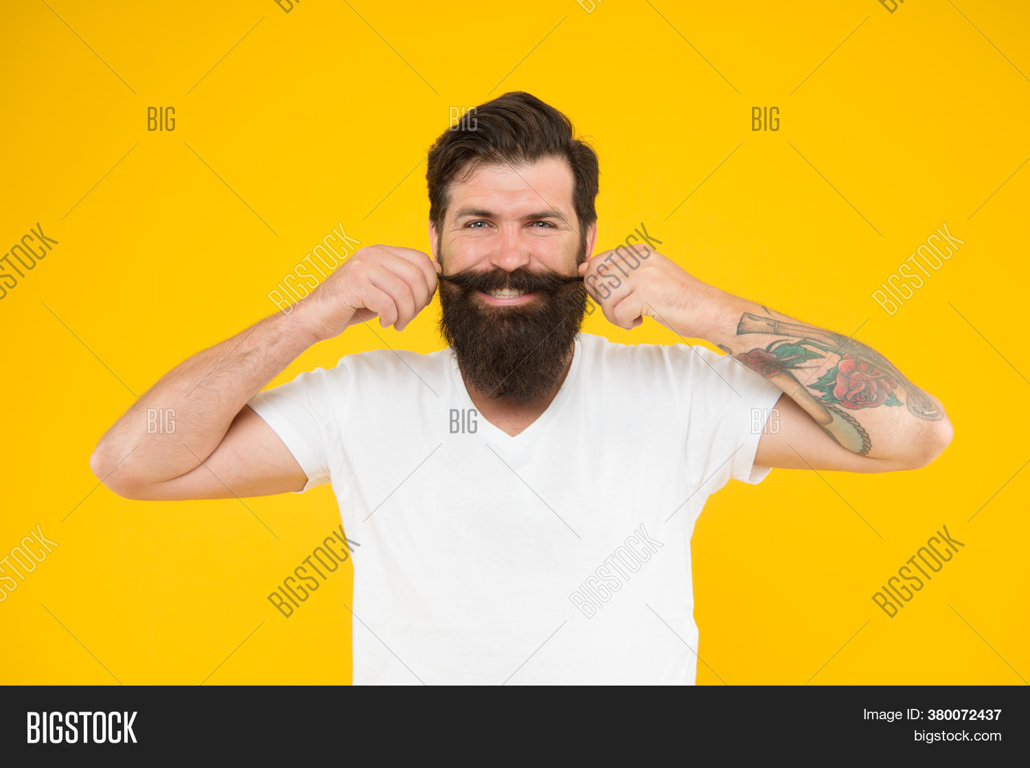 Handsome Man Mustache Image & Photo (Free Trial) | Bigstock