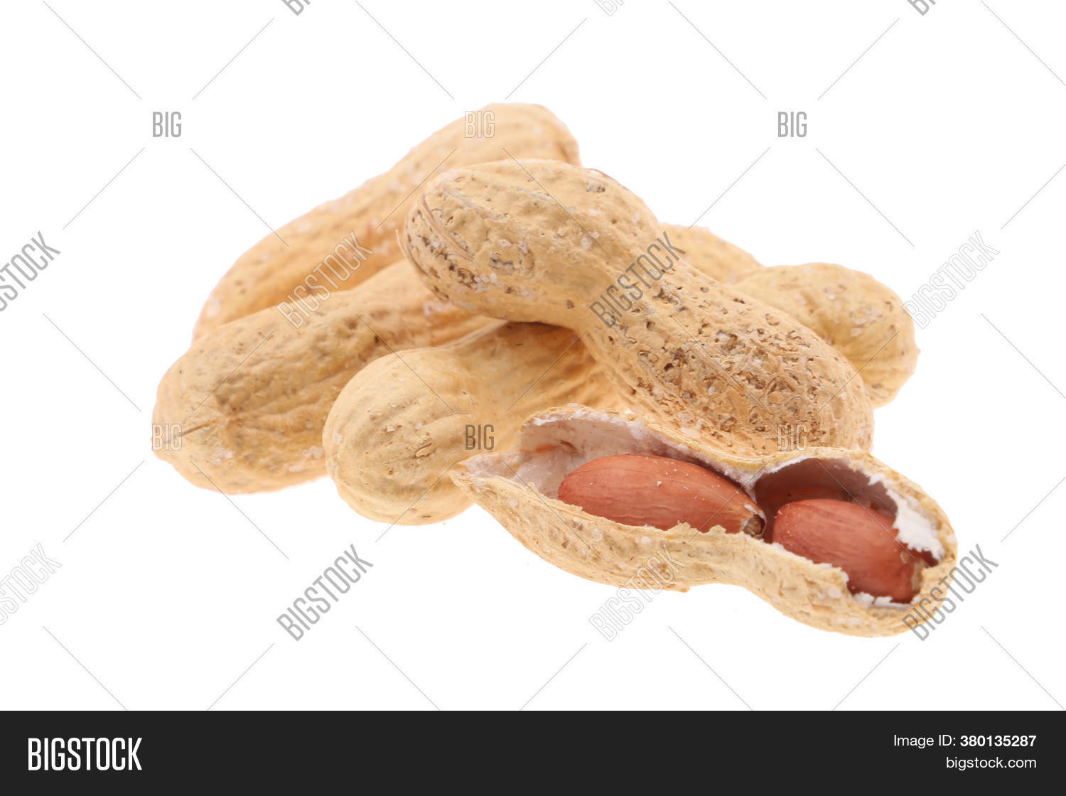 Peanuts Stack Husk One Image & Photo (Free Trial) | Bigstock