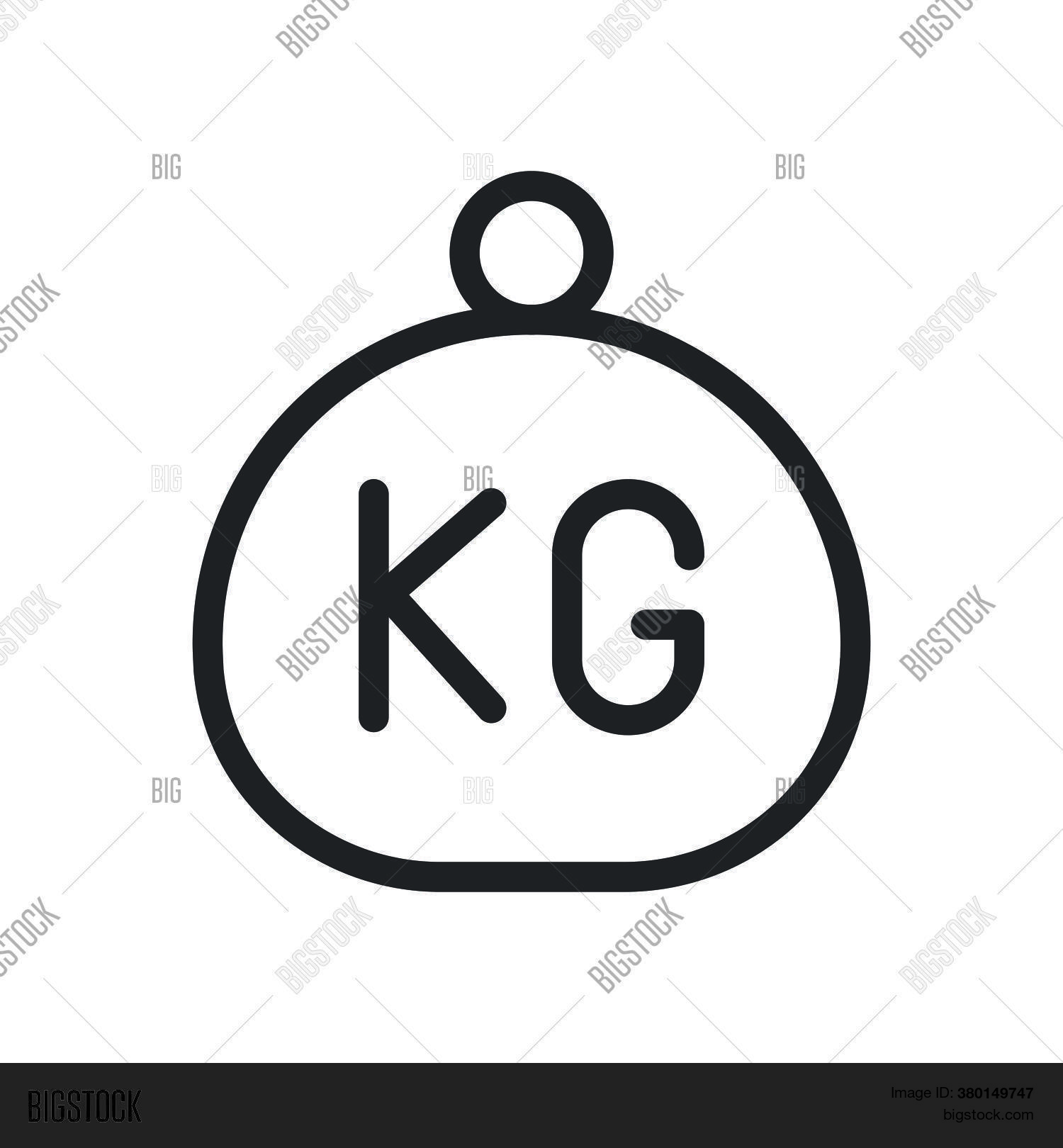 Kg Weight Icon Vector & Photo (Free Trial) | Bigstock