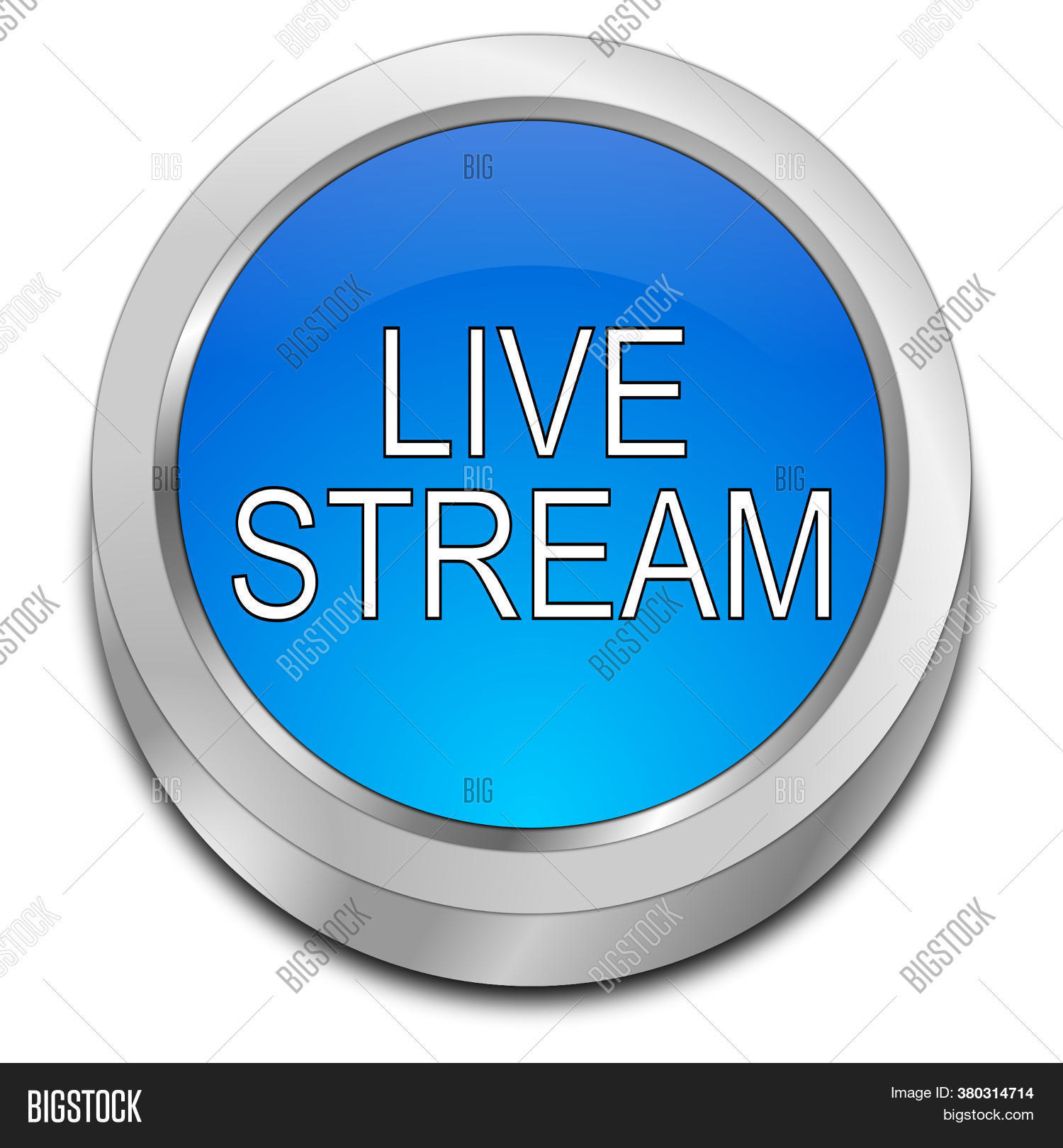 Glossy Blue Livestream Image & Photo (Free Trial) | Bigstock