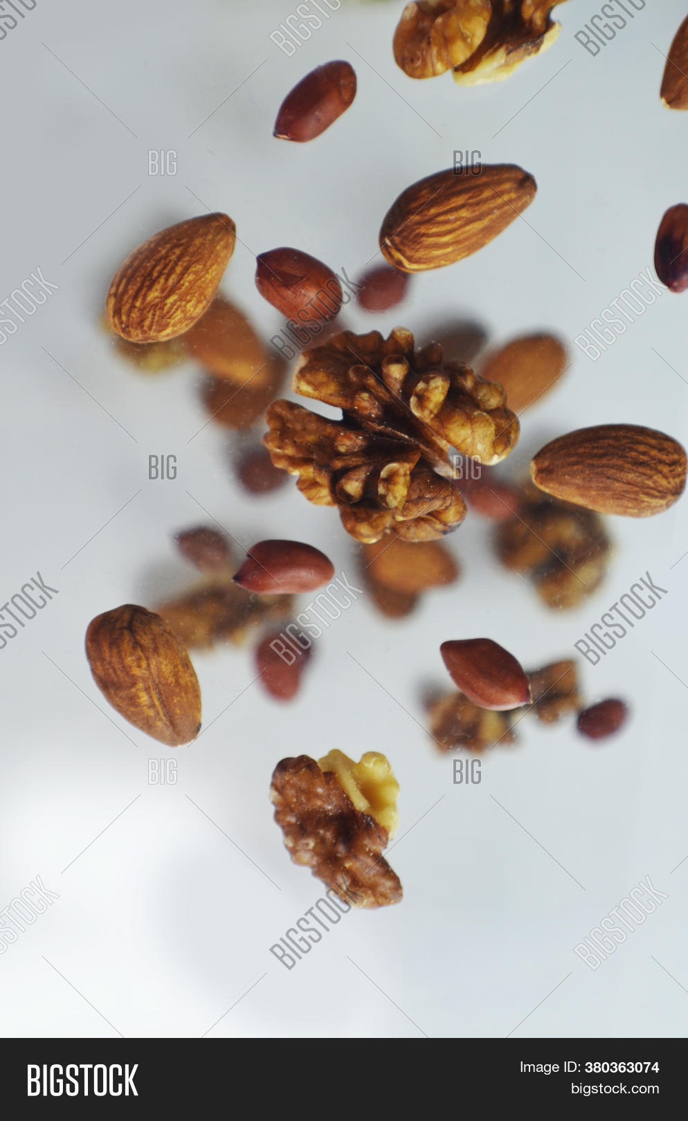 Nuts Air On White Image & Photo (Free Trial) | Bigstock
