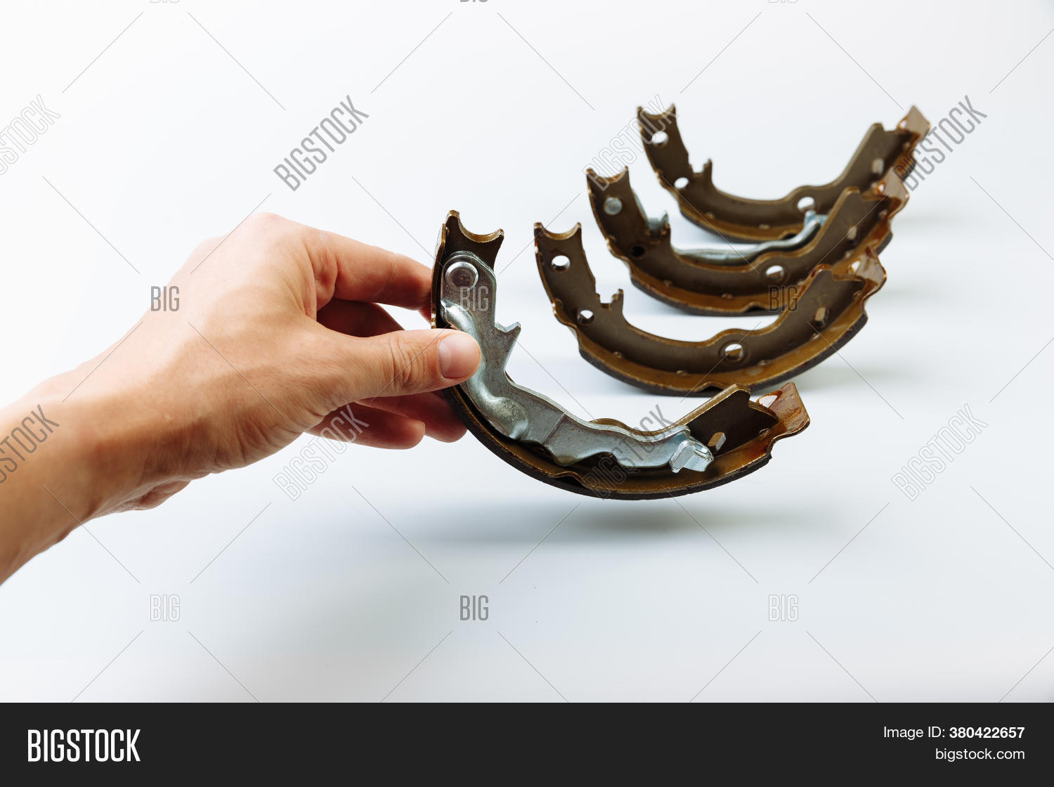 Hand Holds Brake Pad Image & Photo (Free Trial) | Bigstock