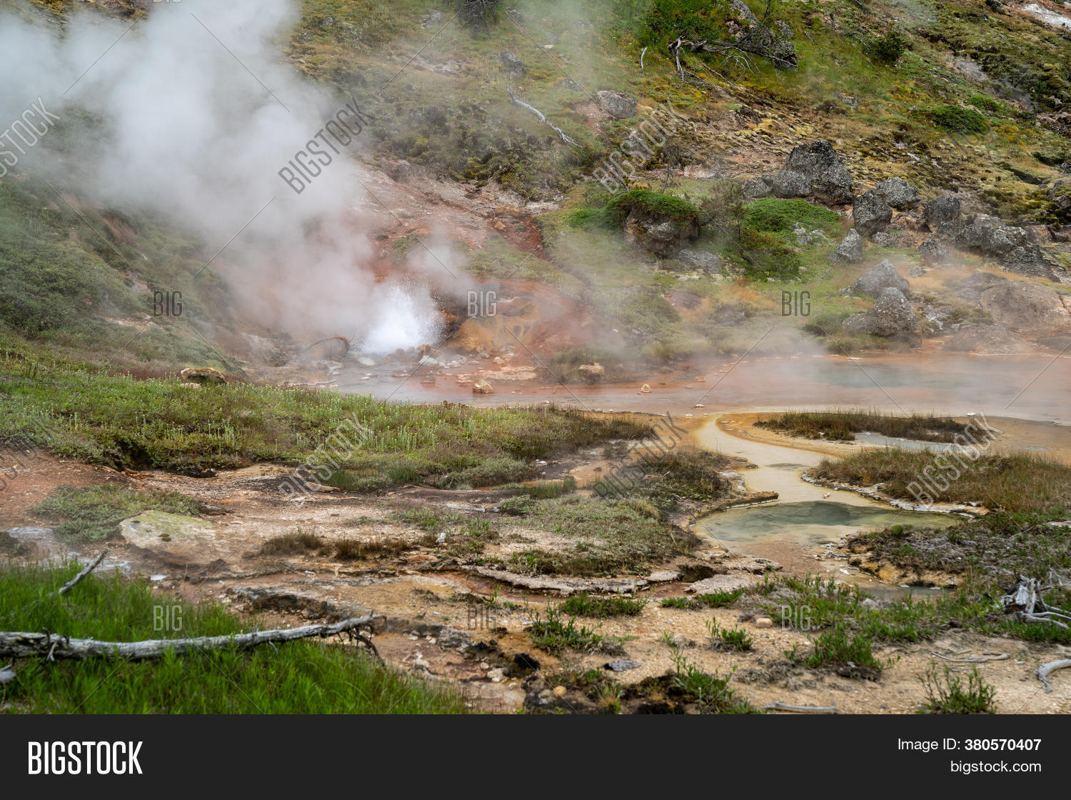 Hot Springs Geysers ( Image & Photo (Free Trial) | Bigstock