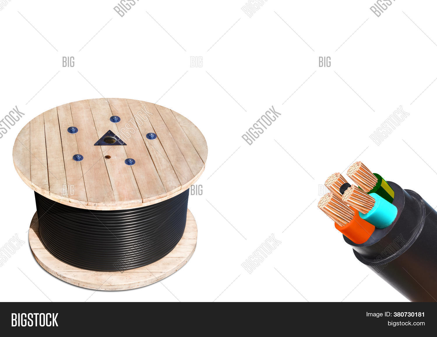 Electric Wire On White Image & Photo (Free Trial) | Bigstock