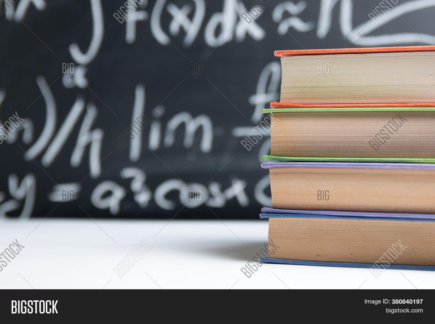 Books On On Blackboard Image & Photo (Free Trial) | Bigstock