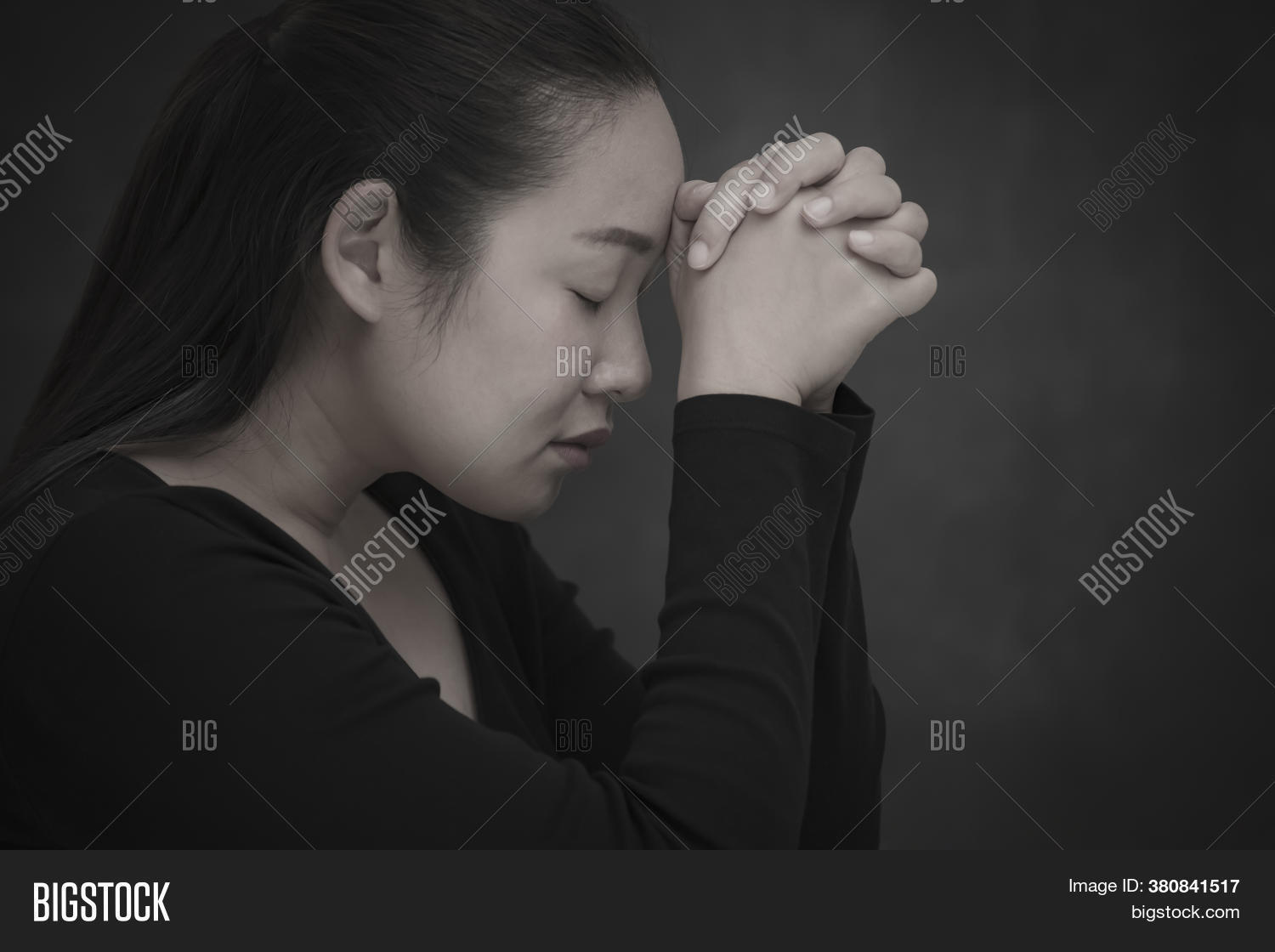 Asian Woman Praying Image & Photo (Free Trial) | Bigstock