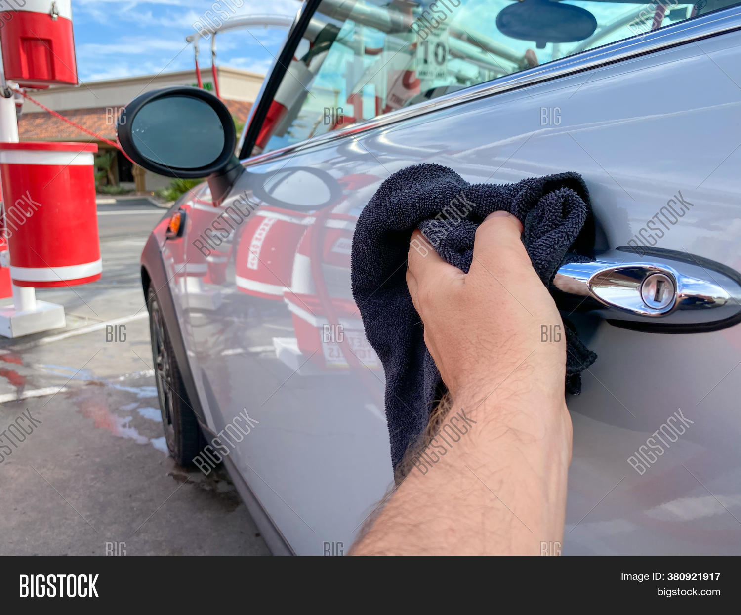 Mans Hand Cleaning Car Image & Photo (Free Trial) | Bigstock
