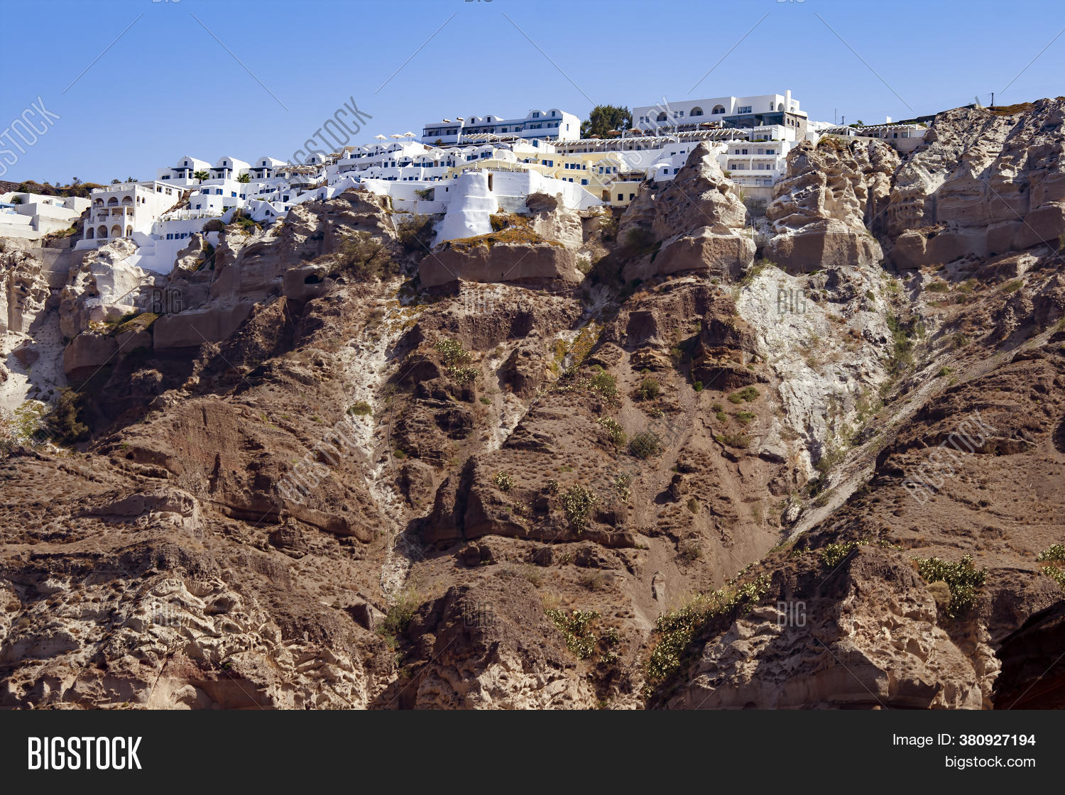 Fira Town Standing On Image & Photo (Free Trial) | Bigstock