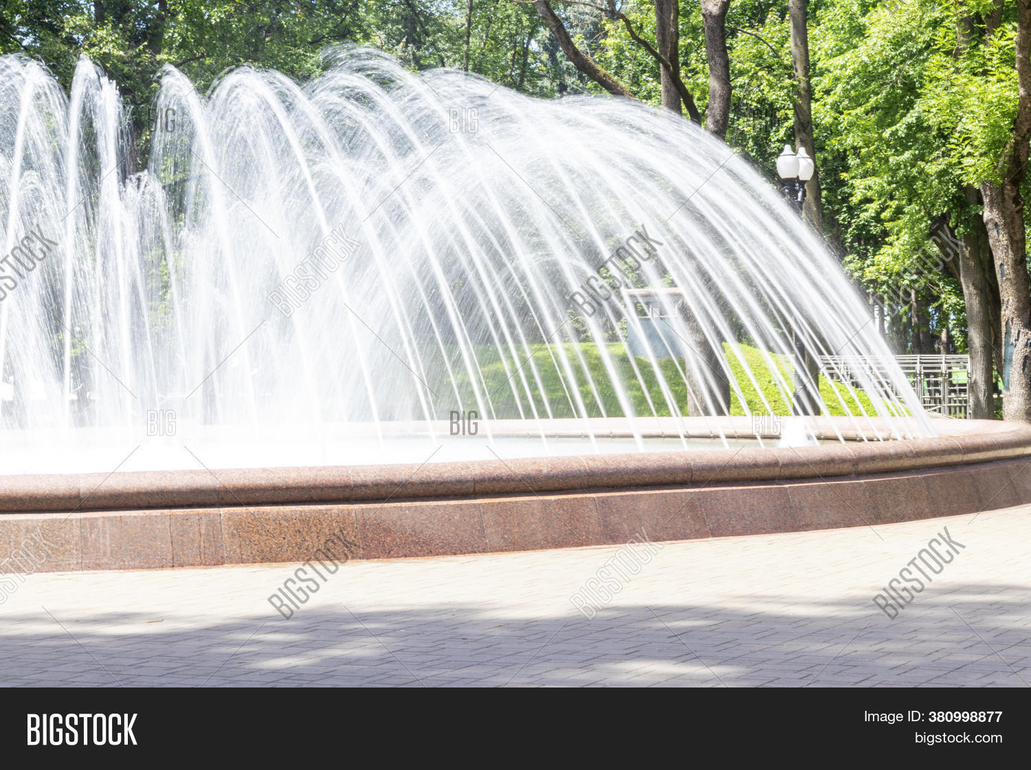 Round Fountain Park. Image & Photo (Free Trial) | Bigstock