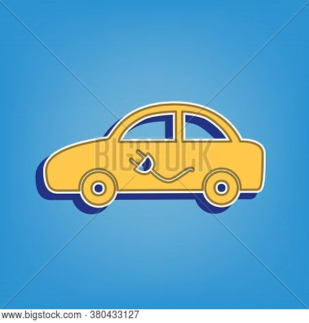 Electric Car Sign. Vector & Photo (Free Trial) | Bigstock