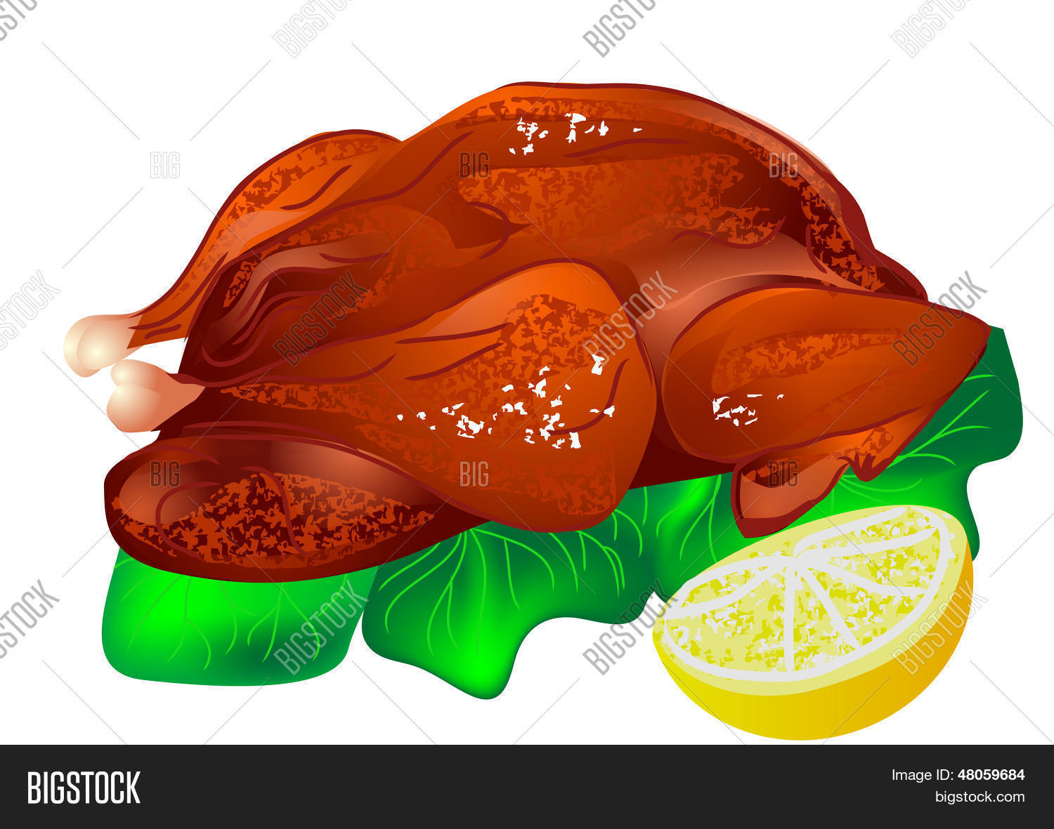 Fried Chicken Vector & Photo (Free Trial) | Bigstock