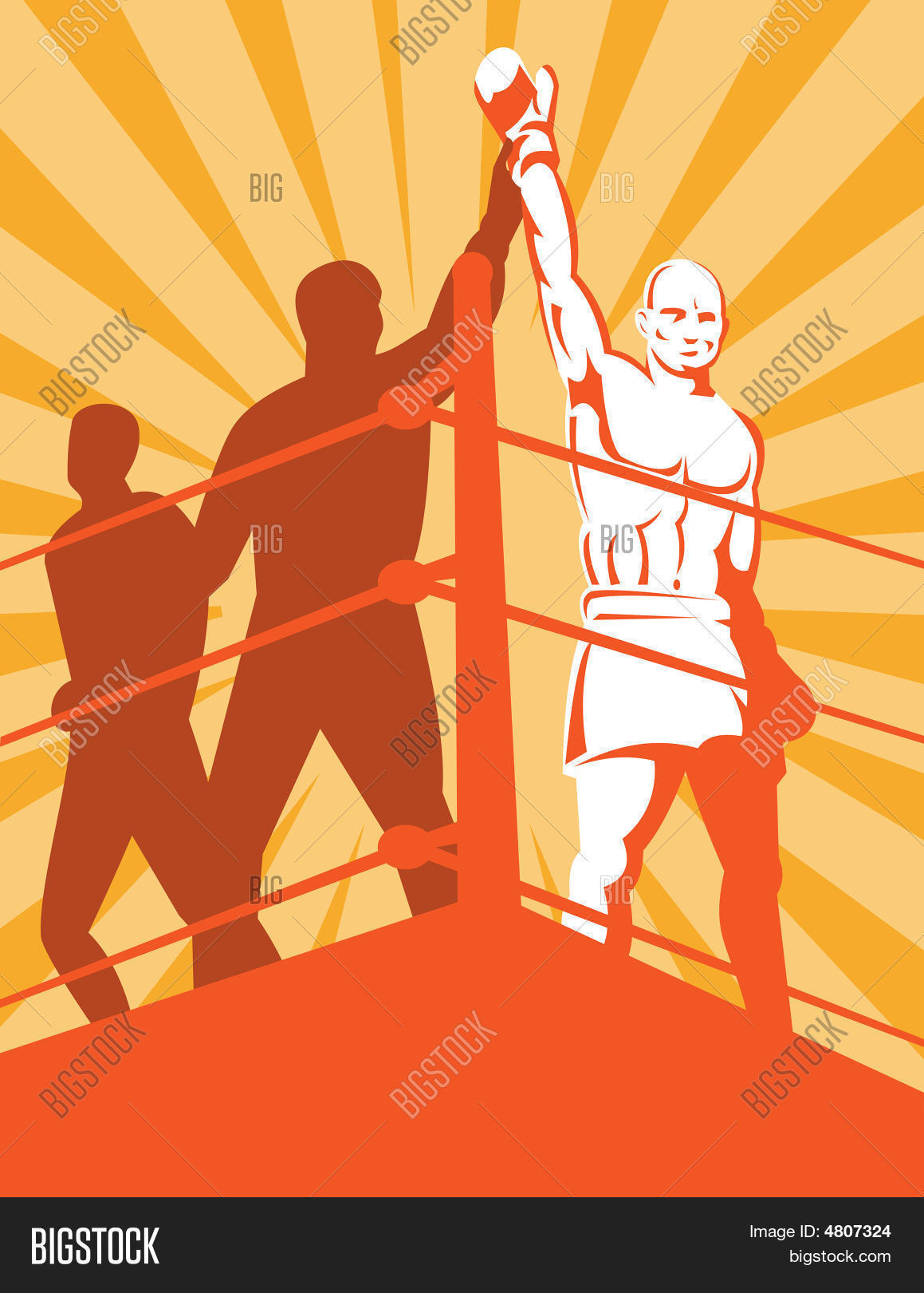 Vector y foto Boxeador Ganador (prueba gratis) | Bigstock