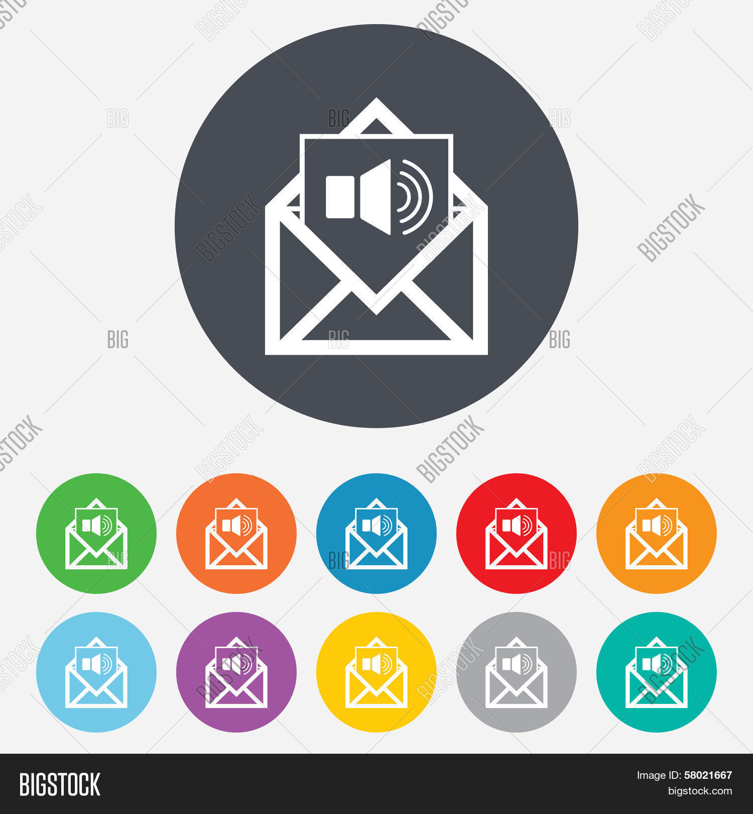 Voice Mail Icon. Vector & Photo (Free Trial) | Bigstock