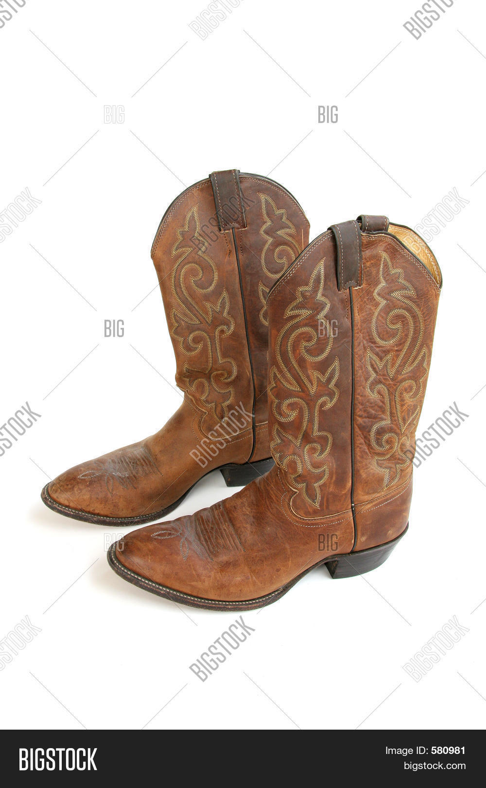Cowboy Boots Isolated Image & Photo (Free Trial) | Bigstock