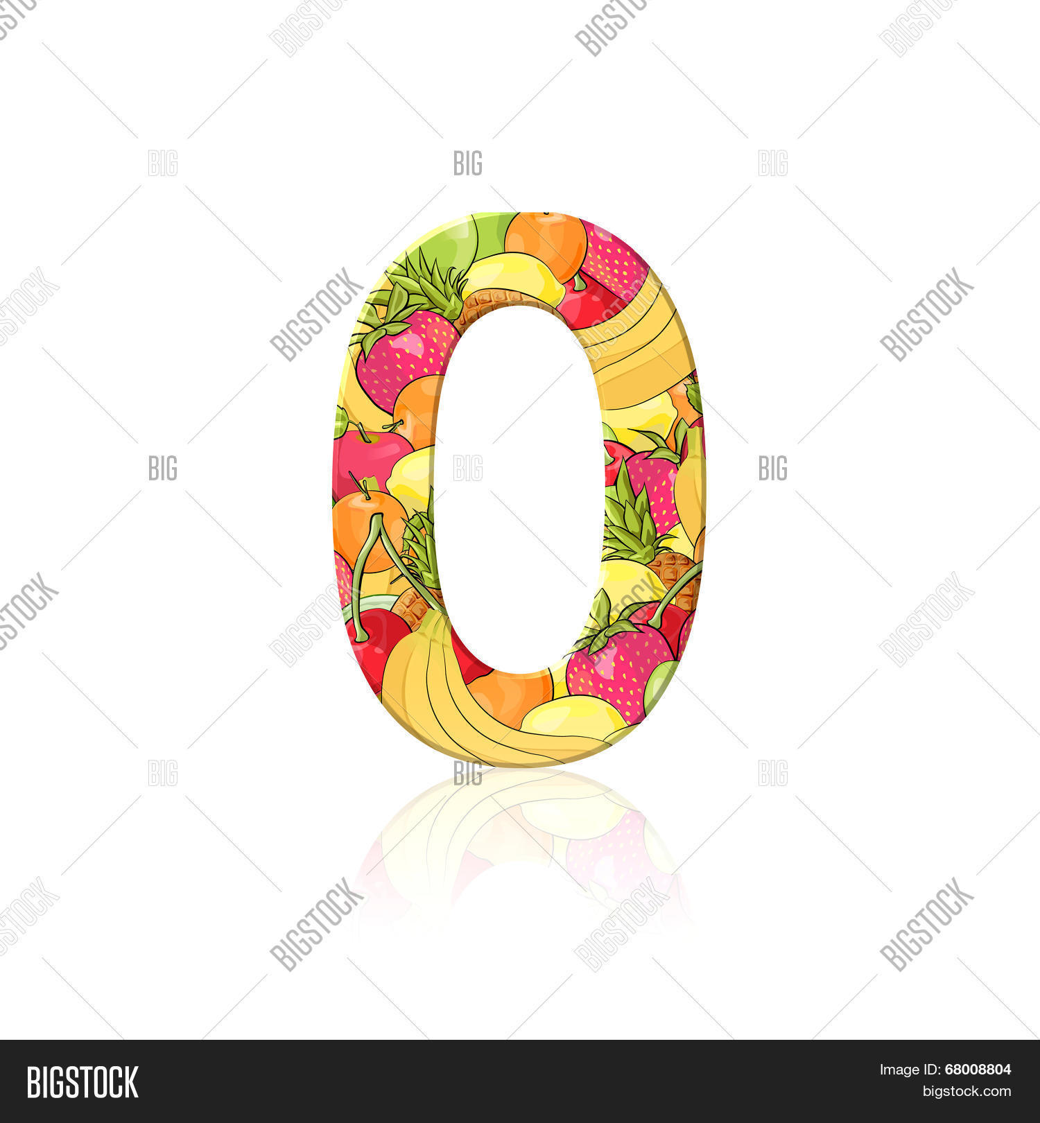 Number 0 Fruit Effect Image & Photo (Free Trial) | Bigstock