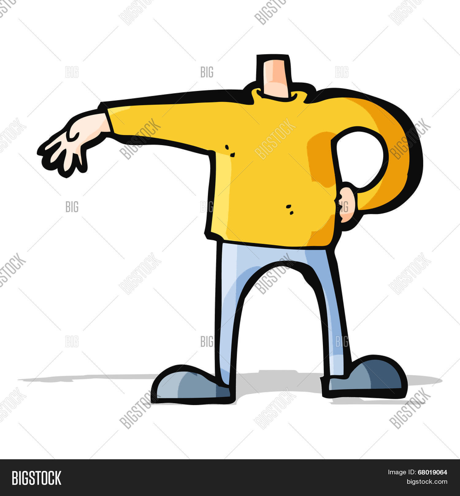 Cartoon Male Body Vector & Photo (Free Trial) | Bigstock