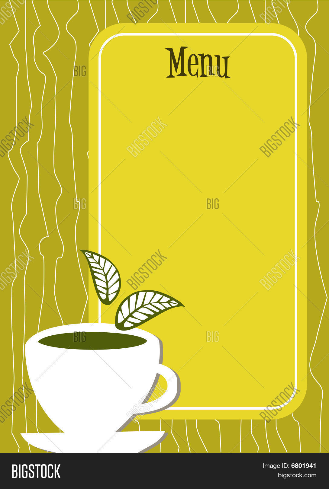 Lemon Tea Menu Cover Vector & Photo (Free Trial) | Bigstock