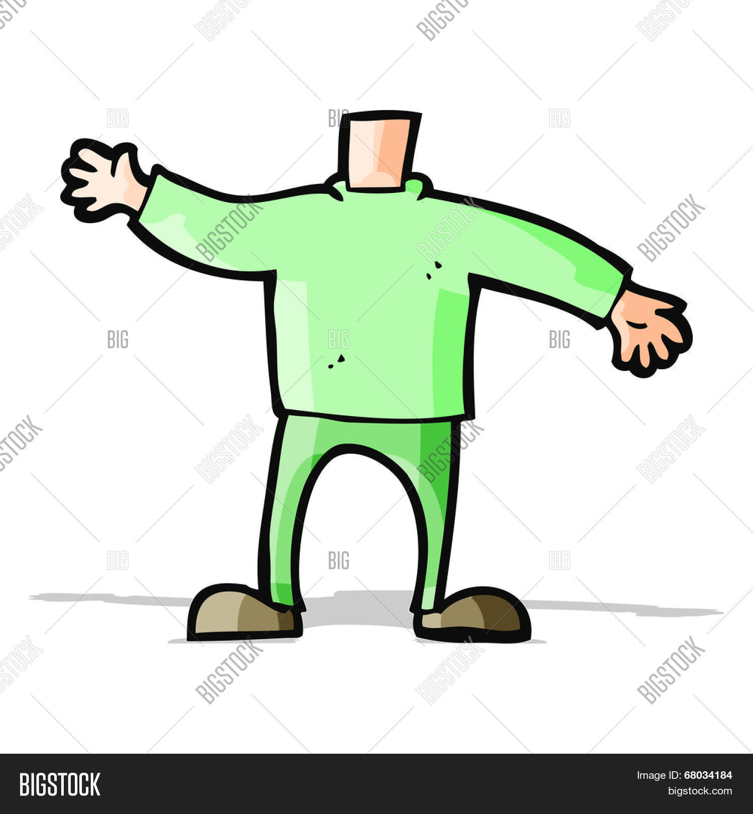 Cartoon Body Waving Vector & Photo (Free Trial) | Bigstock