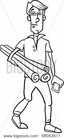 Man Plans Cartoon Vector & Photo (Free Trial) | Bigstock