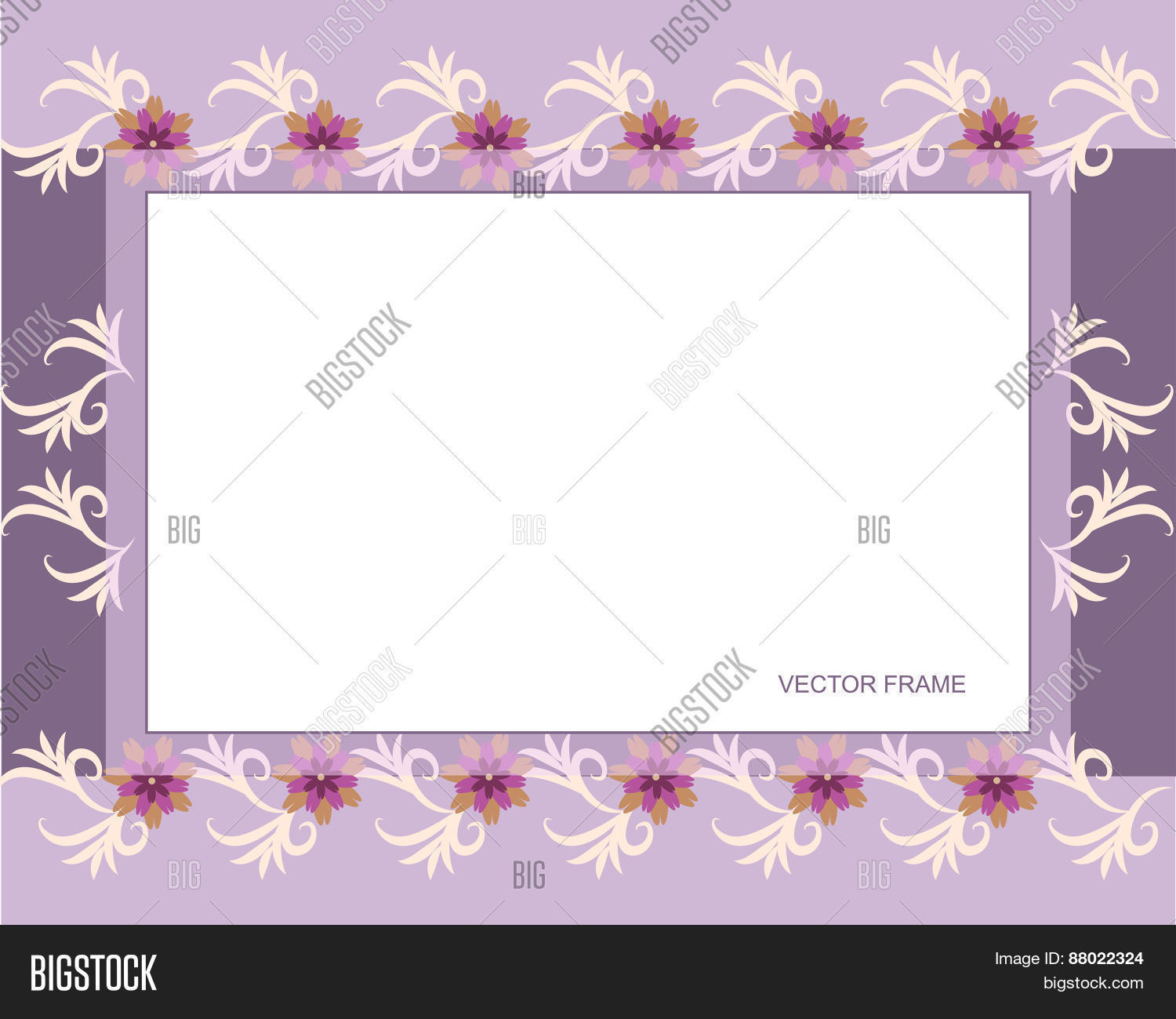 Rectangular Floral Vector & Photo (Free Trial) | Bigstock
